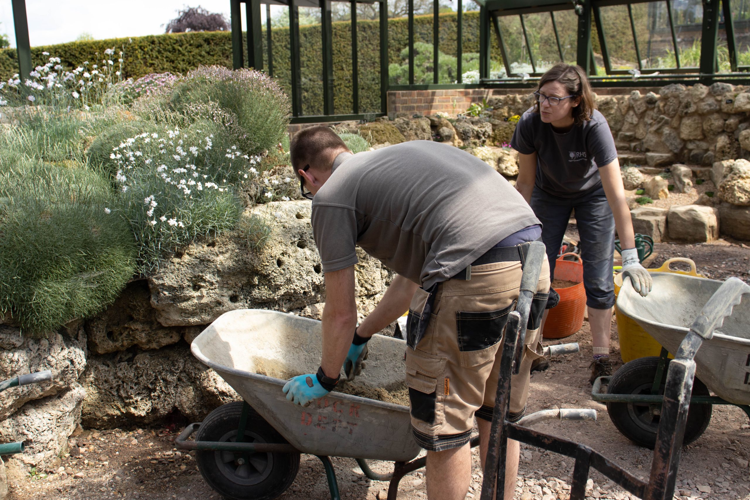 Rebuilding the Alpine Cushion House, RHS Wisley